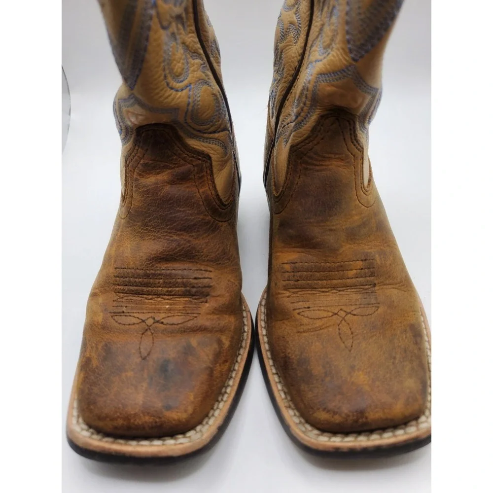 Ariat | Shoes | Ariat Crossfire Western Boots Youth 1 Cowboy Brown ...